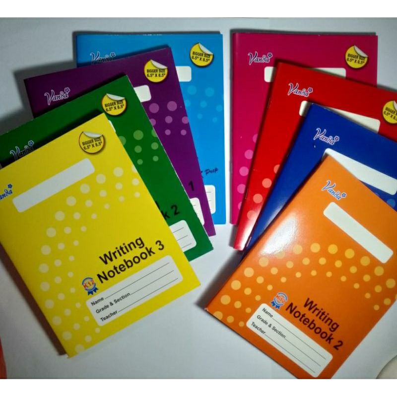 10pcs or 1ream Vanda (K12) Notebook Writing for prep,grade1,grade2 ...