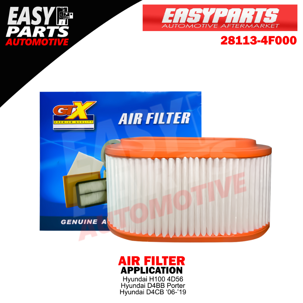 GTX Air Filter Hyunda H100 D4BB Porter/D4CB 2006-2019 [28113-4F000 ...