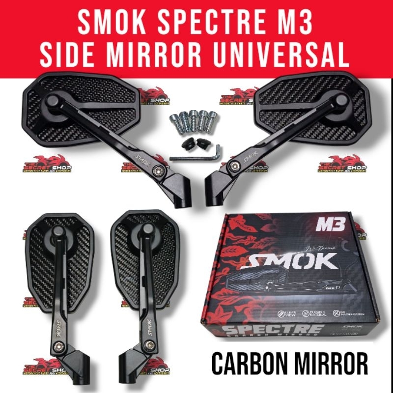 SMOK SPECTRE M3 CARBON SIDE MIRROR UNIVERSAL | Shopee Philippines