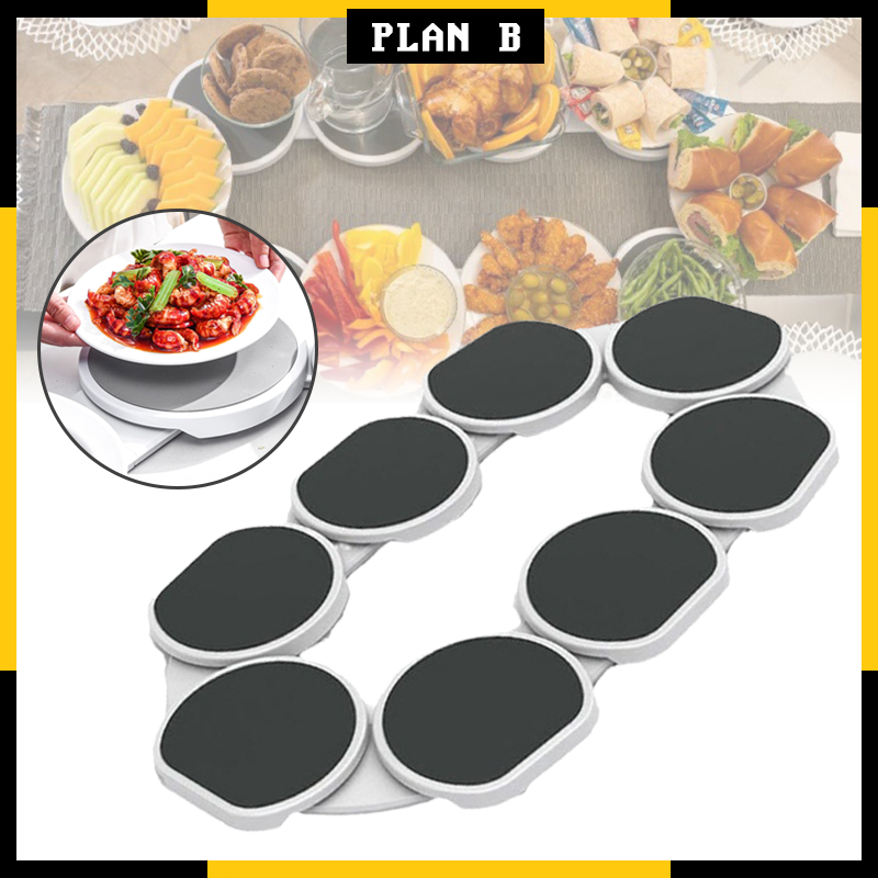 8pcs Rotating Dining Table Tray Portable Expandable Long Table Tray 360 ...