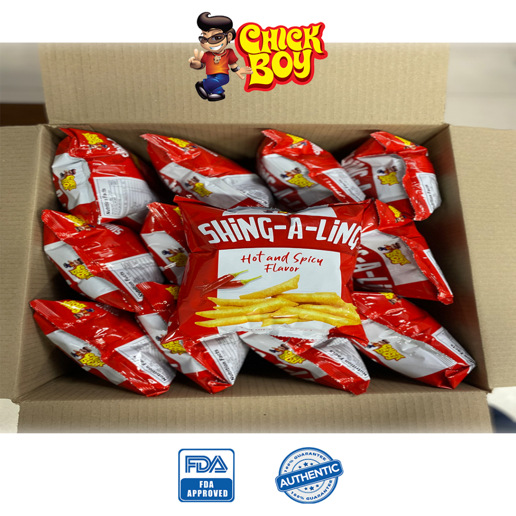 ChickBoy Shing A Ling - Hot & Spicy (65g, 24pcs) | Shopee Philippines