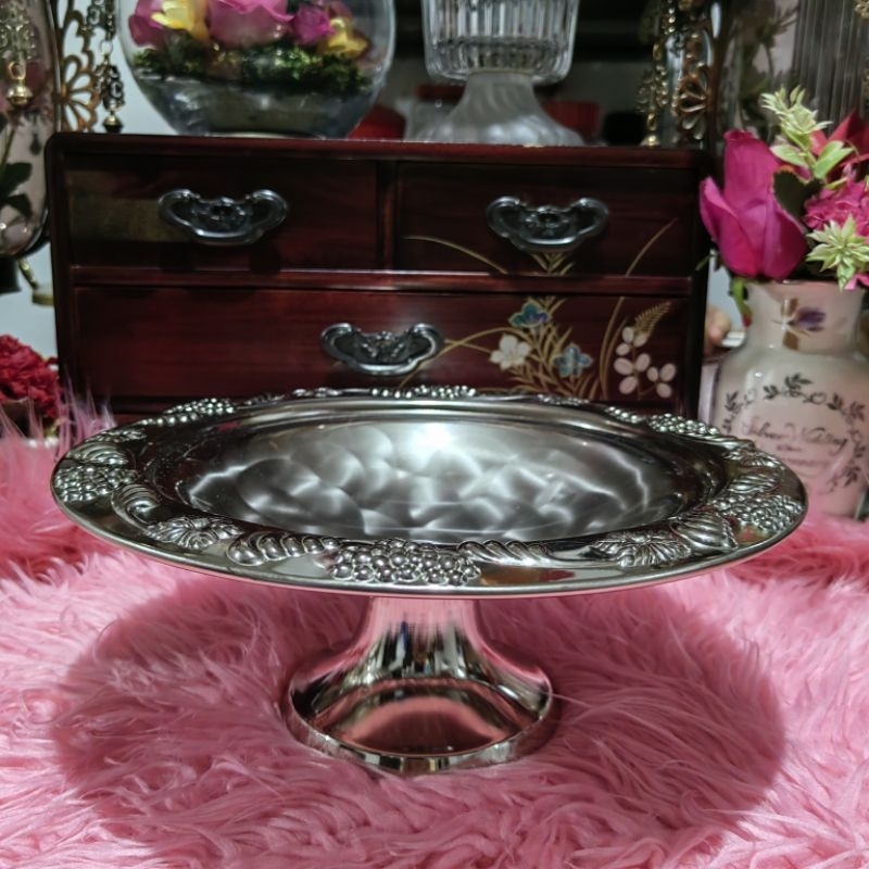 fruit tray cake stand stainless made in japan | Shopee Philippines