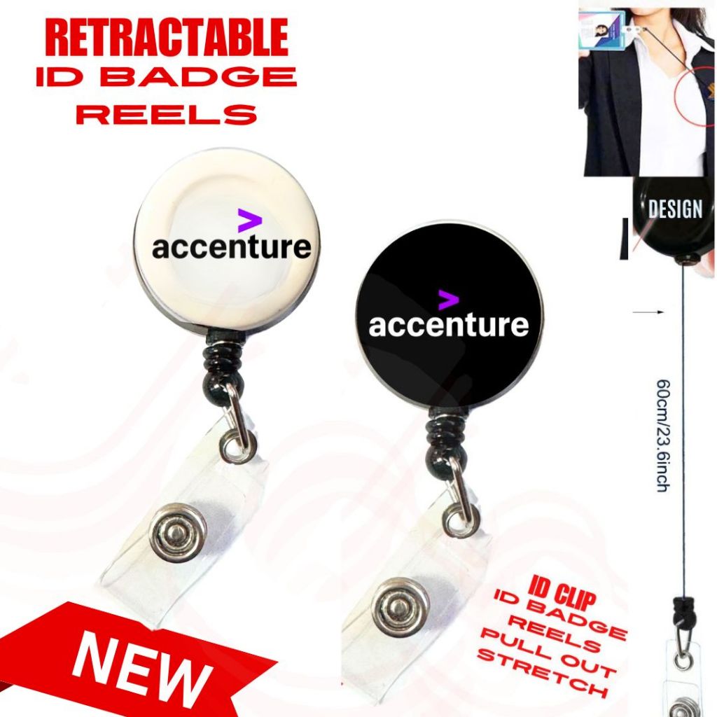 On Hand Accenture Retractable id Badge id clip id holder Name Tags ...