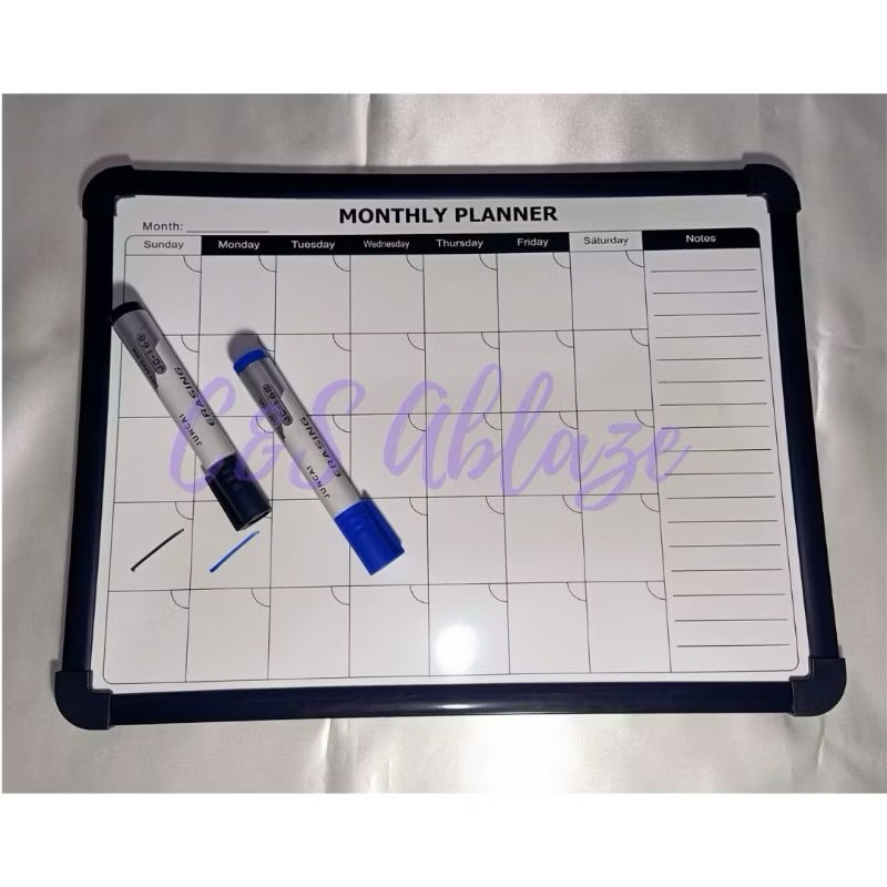 Daily Planner Whiteboard Calendar with Free Whiteboard Marker | Shopee ...