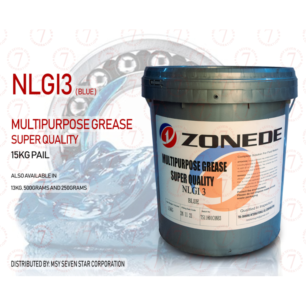 ZONEDE MULTIPURPOSE NLGI 3# BLUE Bearing Grease | Shopee Philippines
