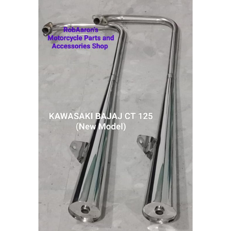 KAWASAKI BAJAJ CT125 NEW MODEL CHICKEN PIPES- (Year Model: 2020- 2025 ...