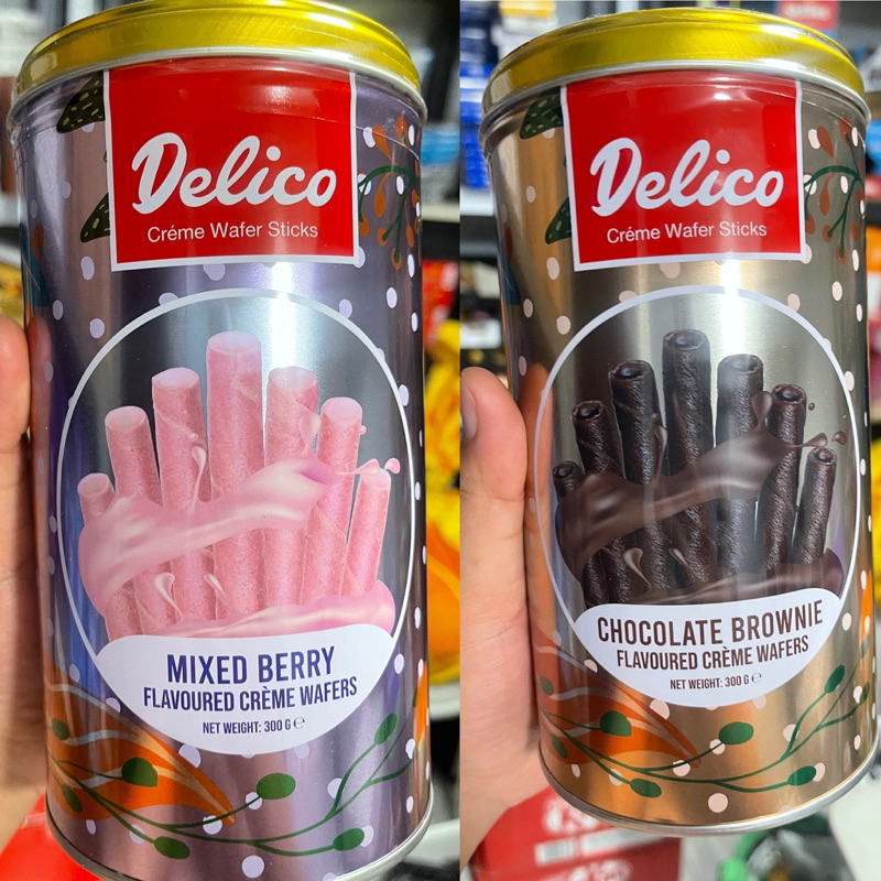 Delico (Chocolate Brownie/MixedBerry) | RONDOLETTI CREME WAFERS-300g ...