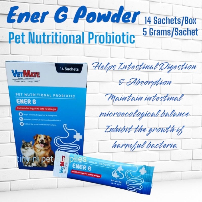 Ener G Powder for Pet Dogs and Cats| 5g/sachet TINGI Helps Intestinal ...