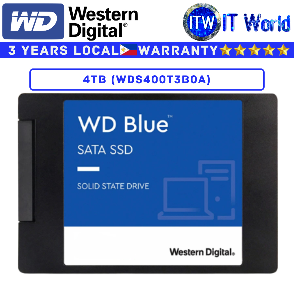Itw | Western Digital 4TB SSD WD Blue SA510 2.5-inch/7mm cased SATA ...