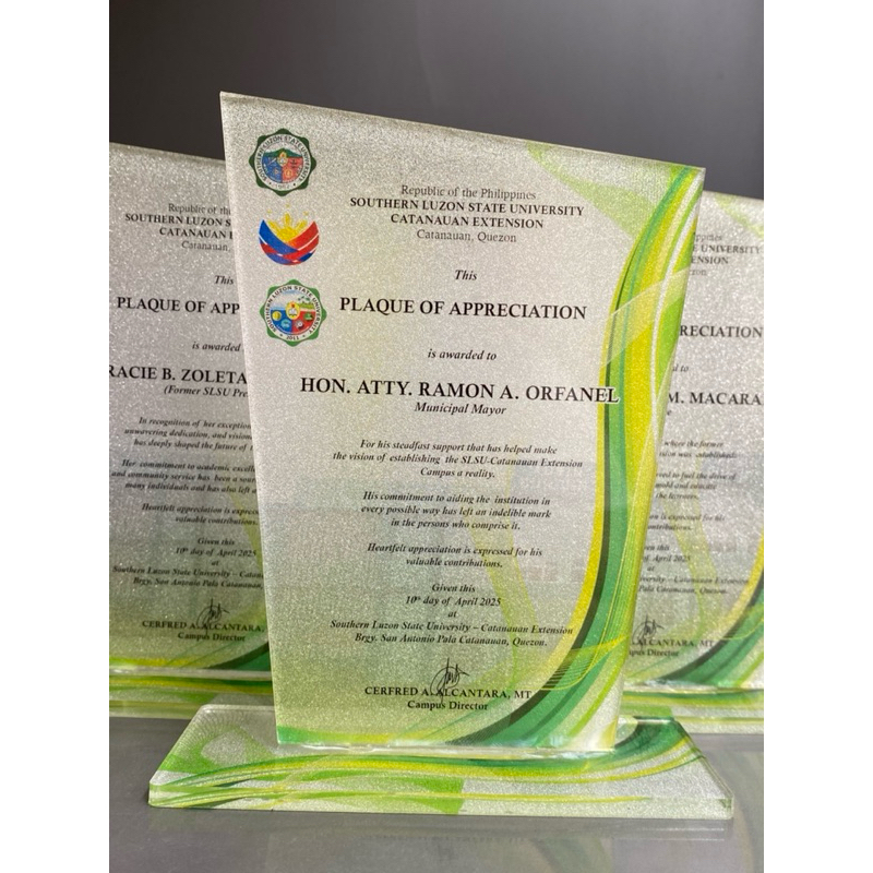 Customized Acrylic Plaque of Appreciation | Shopee Philippines