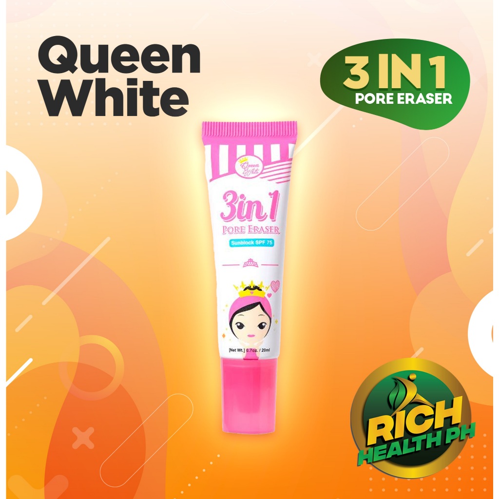 QUEEN WHITE 3in1 PORE ERASER SPF75 20mL | Shopee Philippines