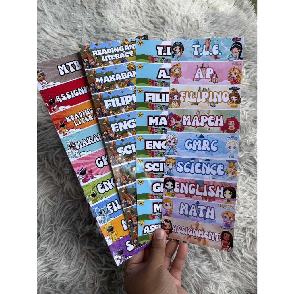 SCHOOL SUBJECT STICKER - Subject Label For Notebook Vinyl Stickers - 18 ...