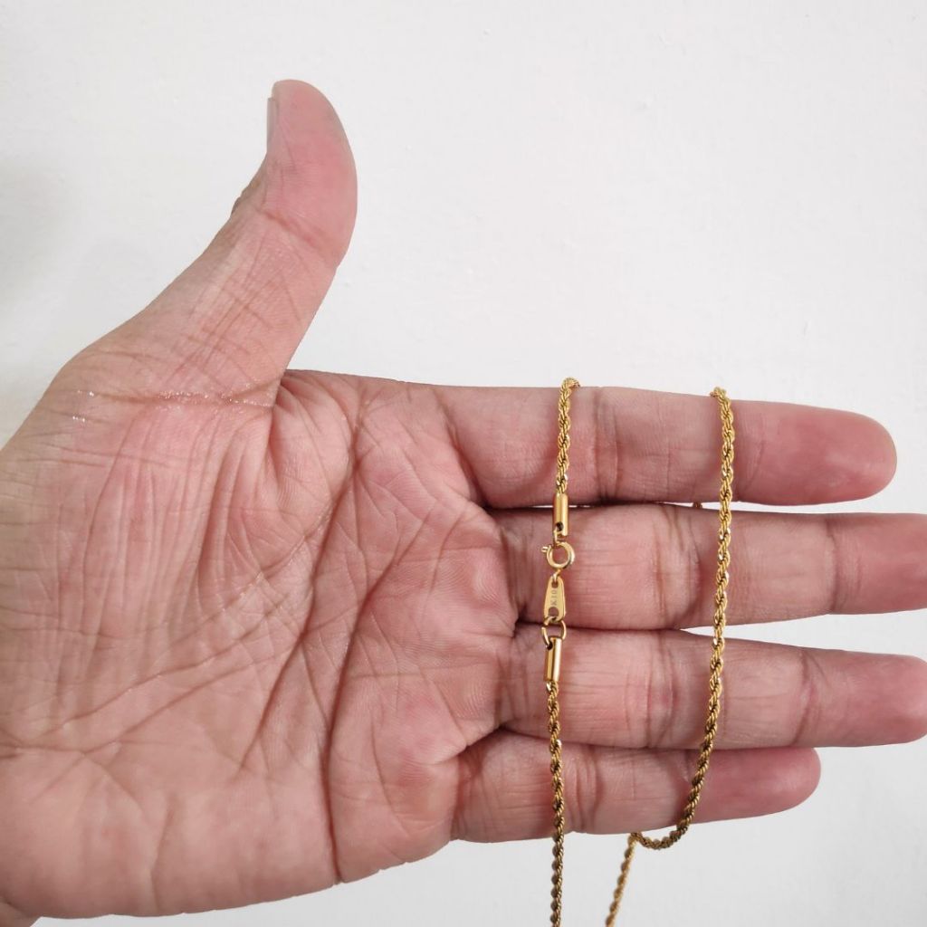 10K GOLD USA Necklace, Rope Chain, Looks Original Gold Chain Fashion ...