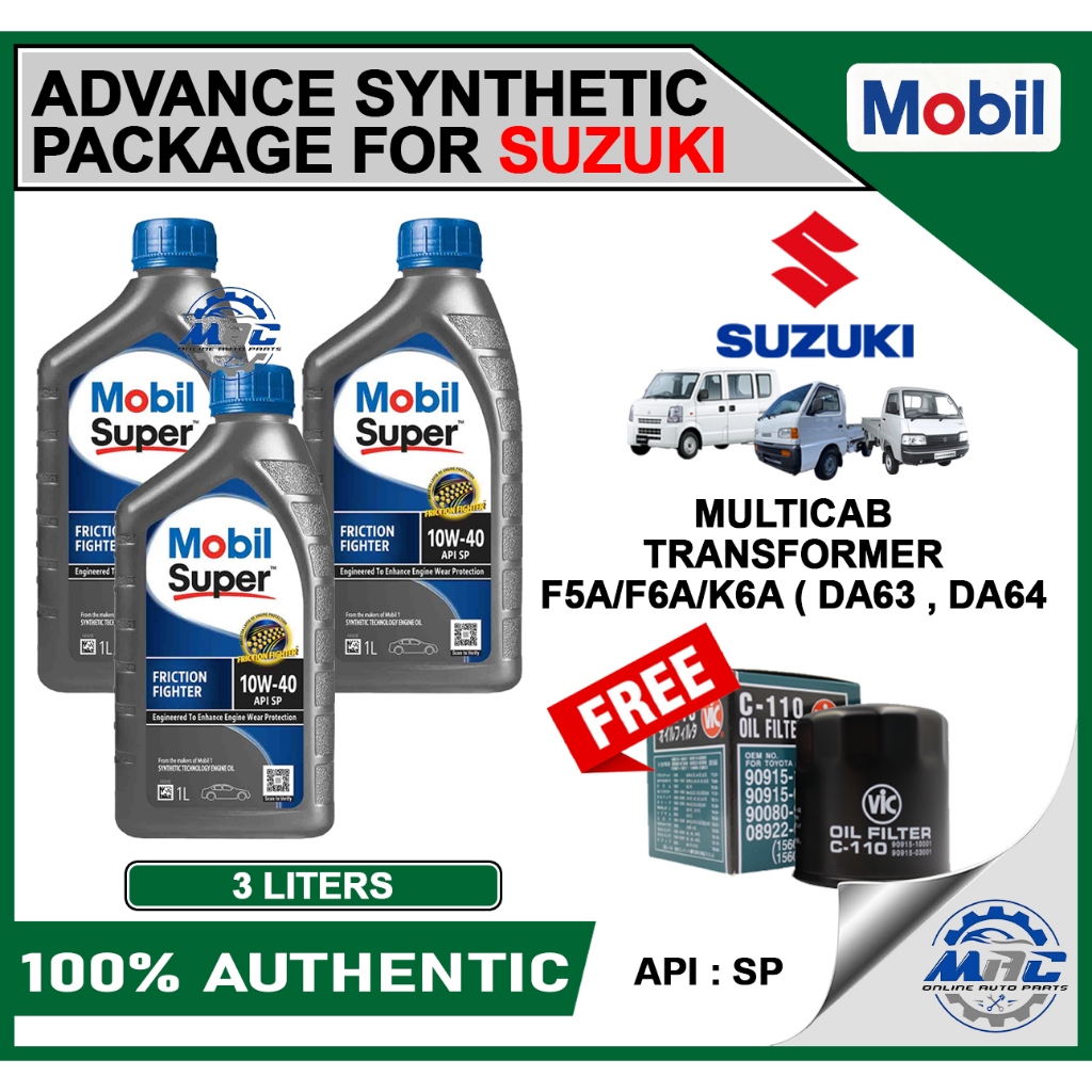 Mobil Super Friction Fighter 10W40 3 liters for SUZUKI Multicab ...