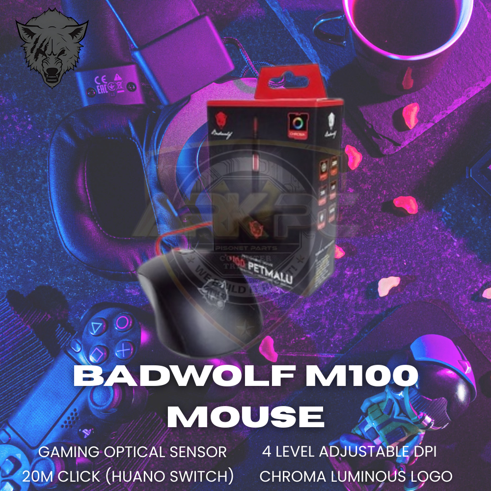 Badwolf Petmalu Mouse M100 | Shopee Philippines