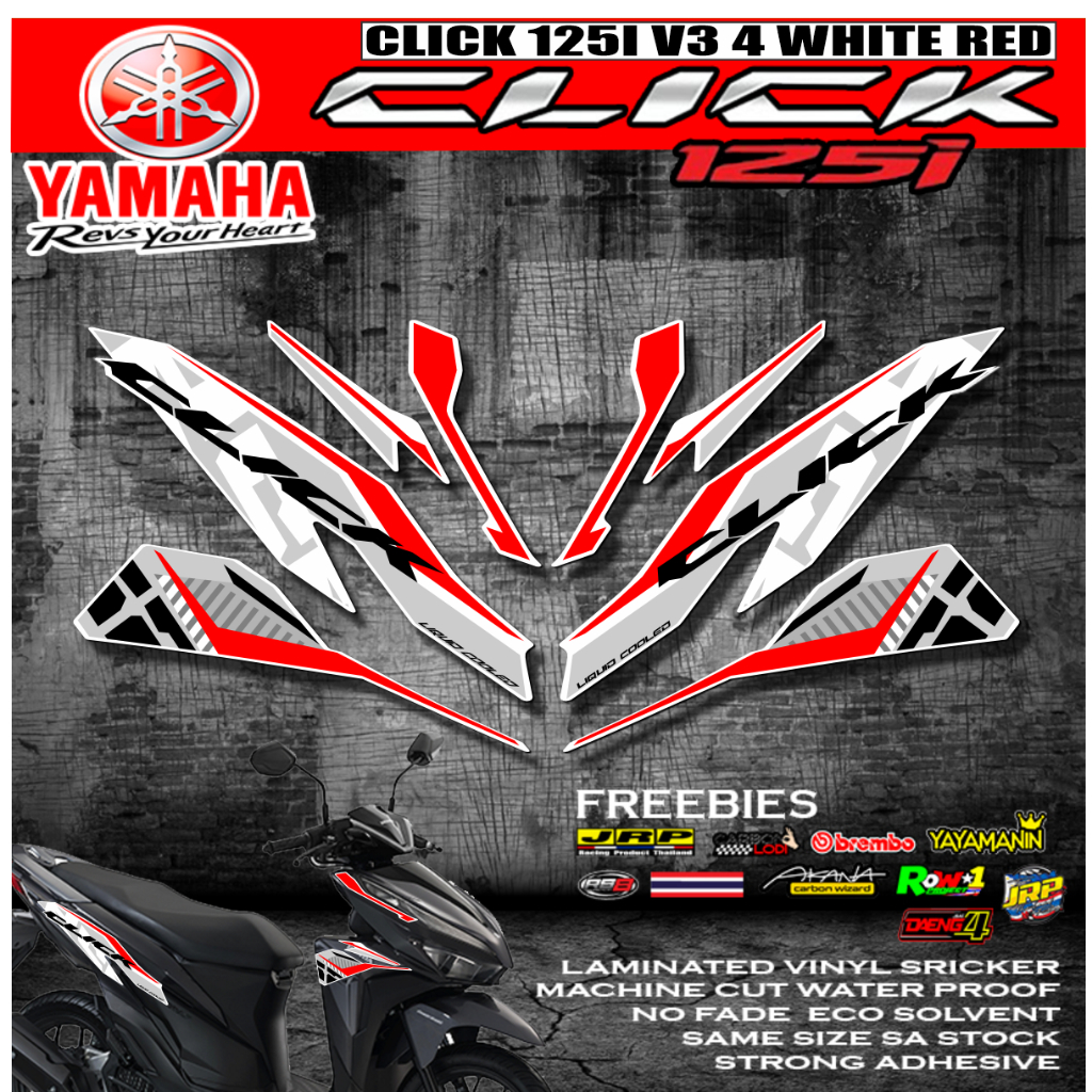 HONDA CLICK 125I V3 DECALS STICKER WITH FREEBIES | Shopee Philippines