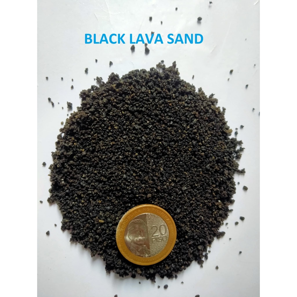 BLACK LAVA SAND - BY MICHKIO SHEN SHOP (GOOD QUALITY SAND) - AQUARIUM ...