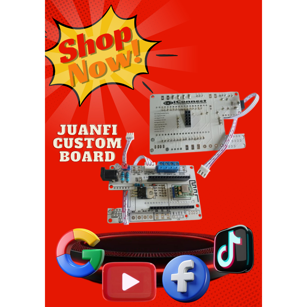 JUANFI CUSTOM BOARD FOR NUDMCU ESP8266 | Shopee Philippines