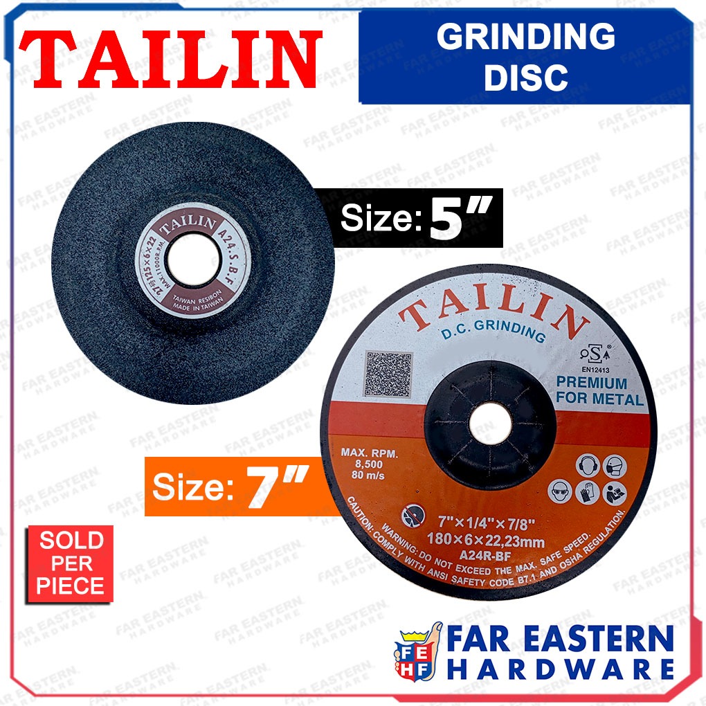 TAILIN Grinding Disc 5" / 7" for Metal | Shopee Philippines
