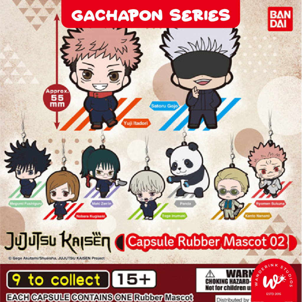 [ONLINE GACHA/RANDOM] BANDAI GACHAPON - Jujutsu Kaisen Capusel Rubber ...