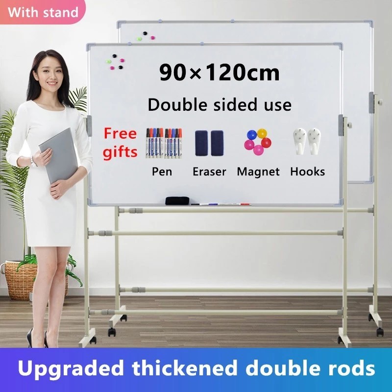 Whiteboard Writing Board Bracket Home Office Mobile Magnetic Blackboard ...