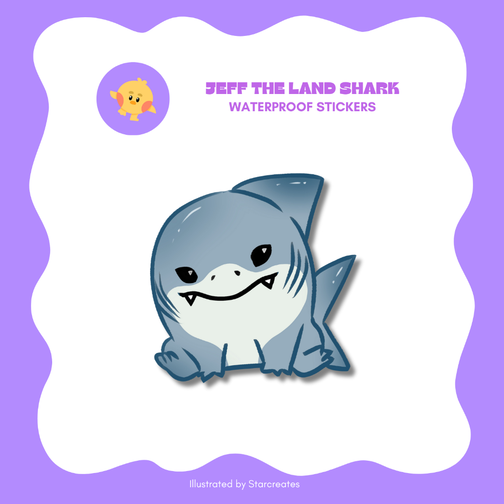 Jeff the Land Shark Marvel Rivals Waterproof Vinyl Sticker by ...