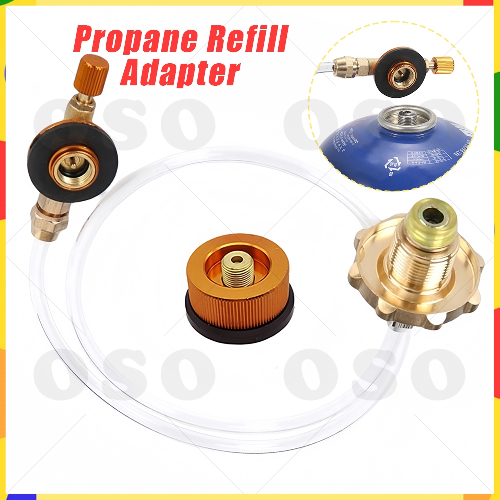 Butane Gas Adaptor Inflation Valve Connector for Gas Tank Gas Refill ...