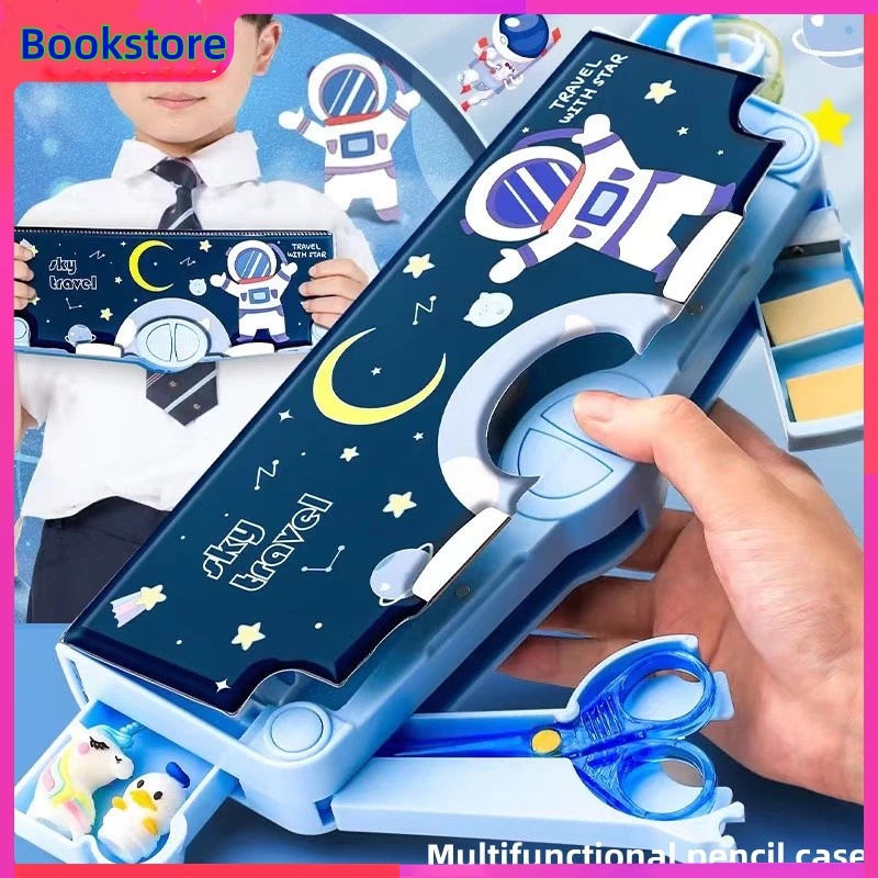 pencil box cartoon pencil box pencil storage multifunctional stationery ...