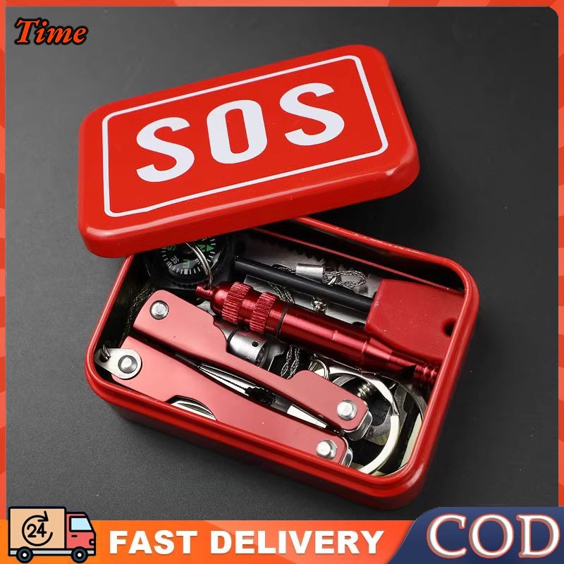 Outdoor survival equipment multi-function SOS Kit in case of emergency ...