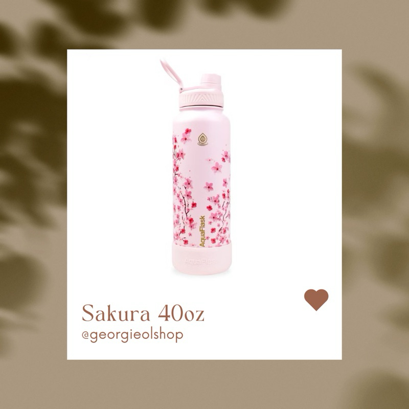 ON HAND‼️ AQUA - Sakura ,Ballet Pink & Powder Blue (18oz/22oz/32oz/40oz ...