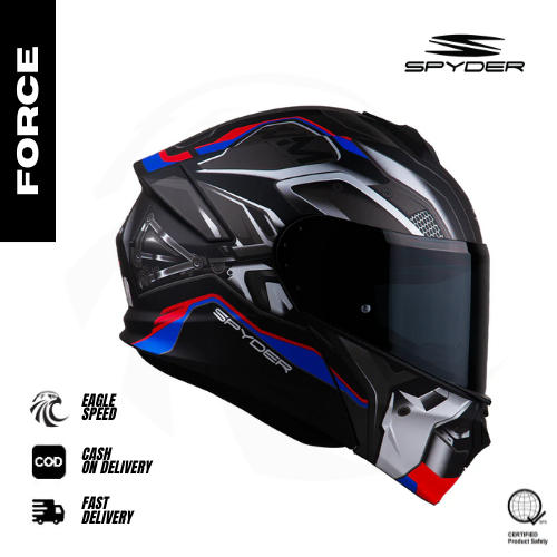 【EAGLE SPEED】SPYDER MODULAR HELMET FORCE GD WATERMAX S7 MATT BLACK RED ...