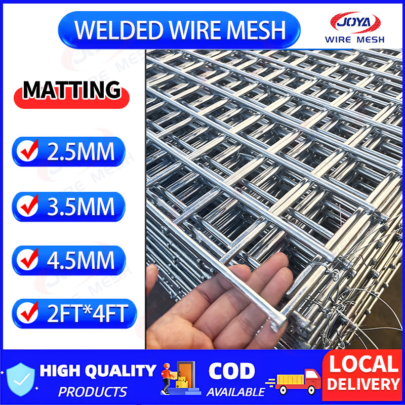 2.5/3.5/4.5MM Galvanized Welded Wire Mesh Steel Matting for Dog Bird ...