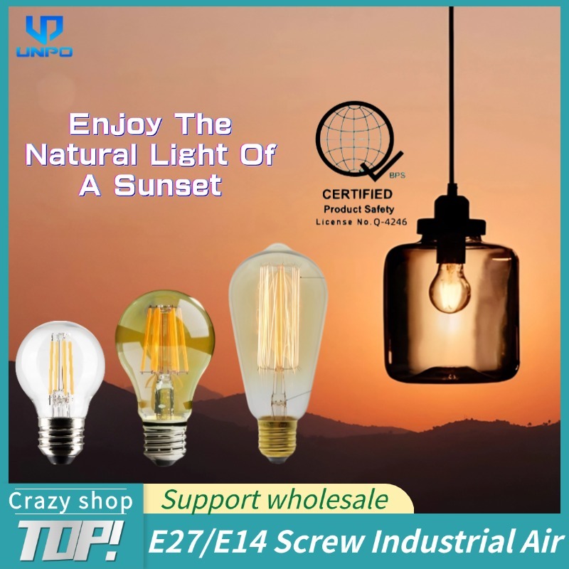 Edison Light Bulb LED Light Bulb E27 Warm Light 1W/2W/4W/8W Outdoor ...