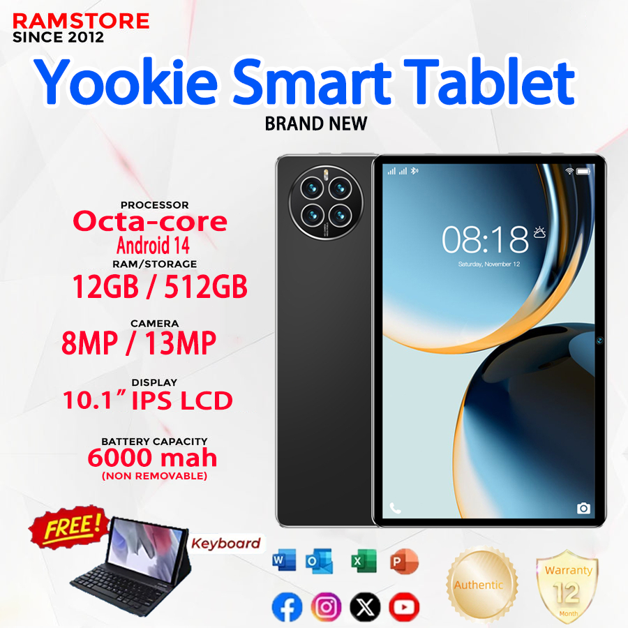 5G Android Tablet Smart Tab 10-inch 12GB+512GB Gaming Tablet Original ...