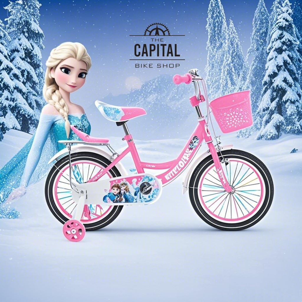 Frozen Kids Bicycle 2-9 Years Old with Training Wheels Lightweight Safe ...