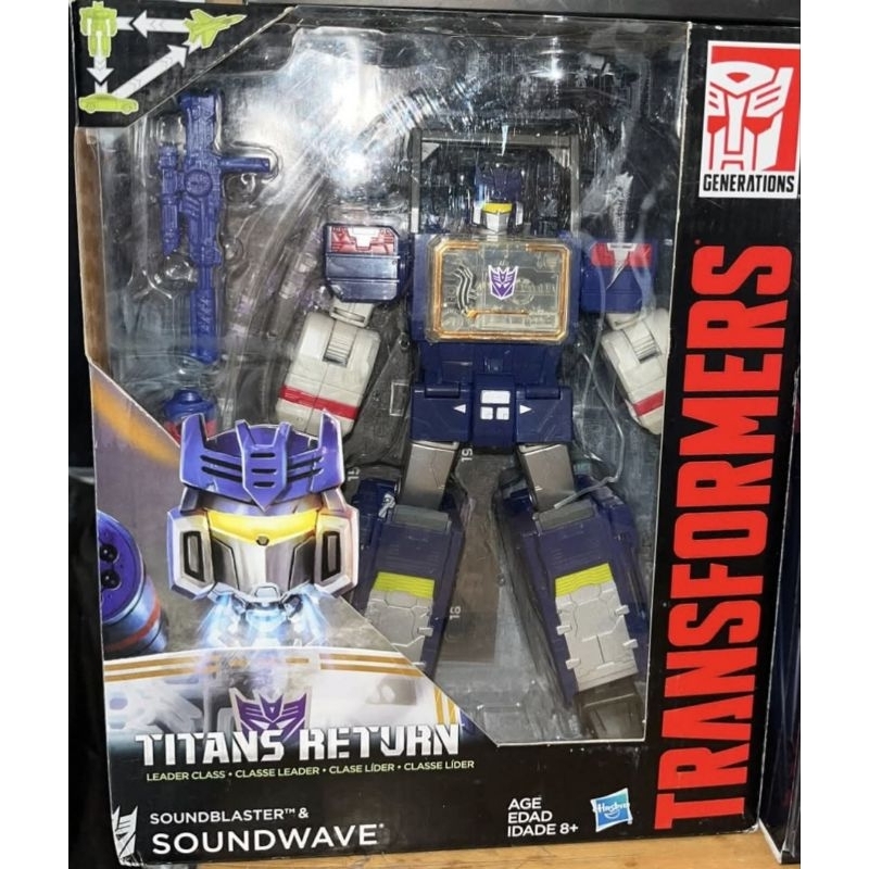 Transformers Soundwave & Soundblaster Titans Return Leader Class ...