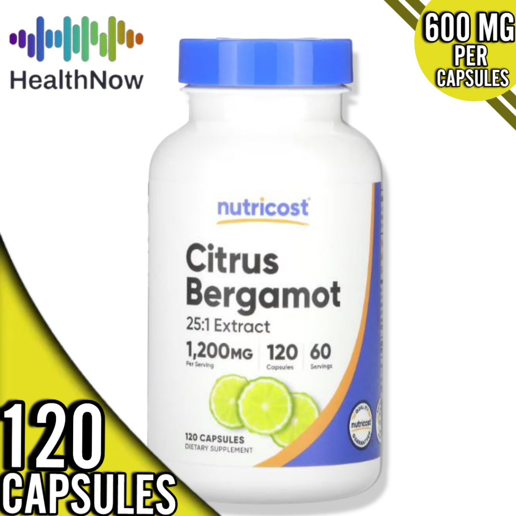Nutricost, Citrus Bergamot, 1,200 mg , 120 Capsules (600 mg per Capsule ...