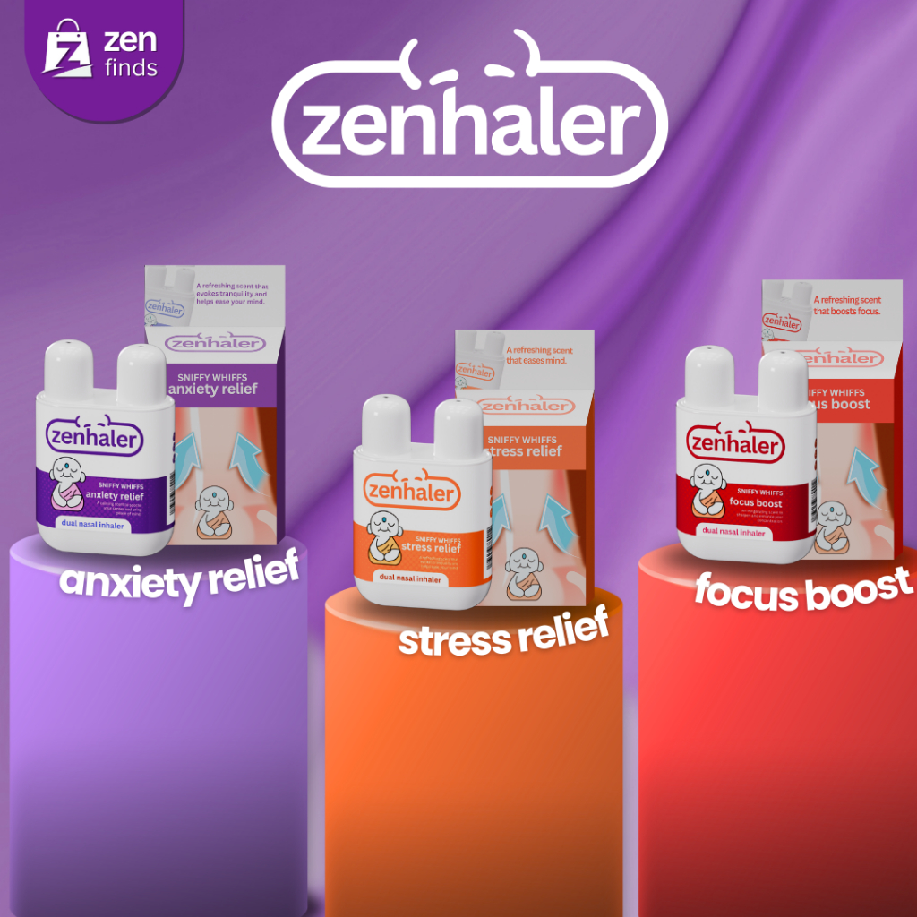 Zenhaler 3-in-1 Inhaler Set | Anxiety Relief, Stress Calm & Focus Boost ...
