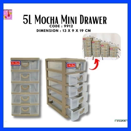 mini mocha drawer 5layer new land drawer | Shopee Philippines