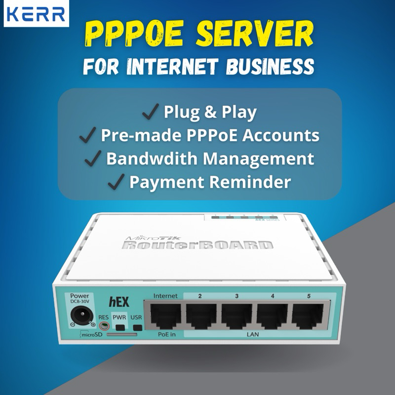 PPPoE Server for Internet Business (MikroTik Hex Gr3) | Shopee Philippines