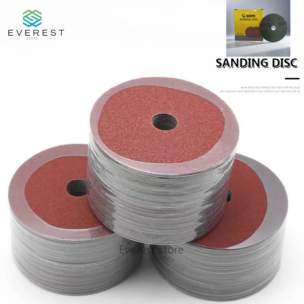 (Per Box/50pcs) Fiber Disc Sanding Disc 4'' Abrasive Grit #36/#60/#80 ...