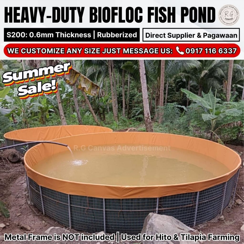 CIRCULAR POND BIOFLOC S200 HEAVY DUTY CKM BRAND BIOFLOC FISH FARMING ...