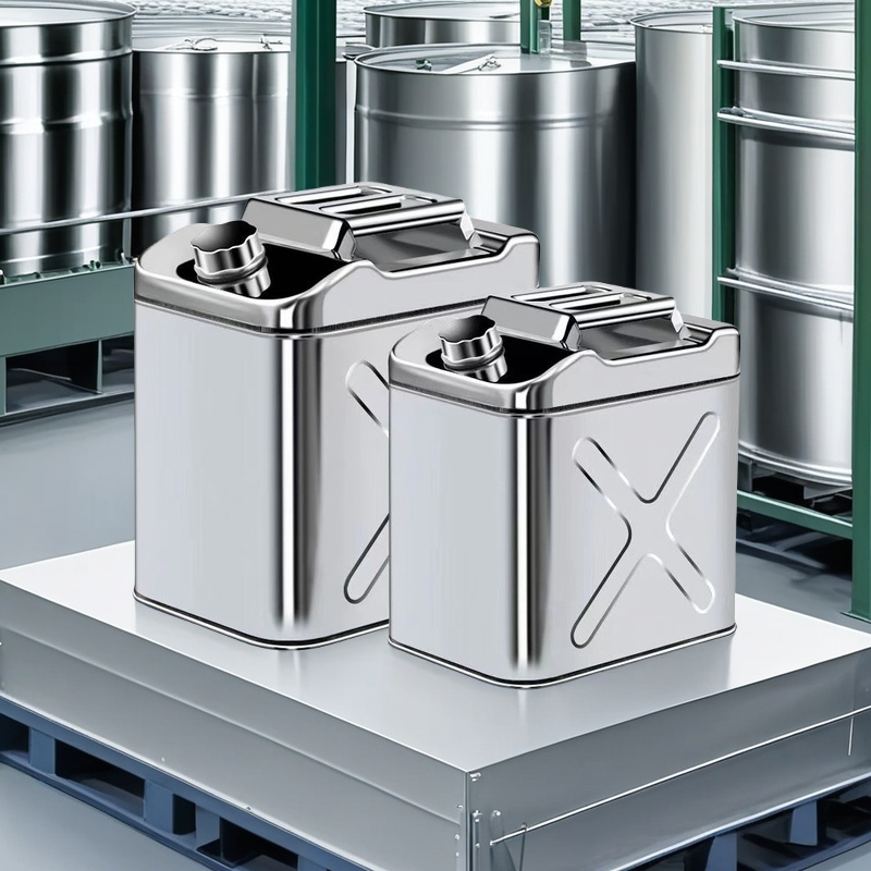Stainless Steel Petrol Fuel Tank Diesels Fuel Oil Gasoline Jerry Can ...