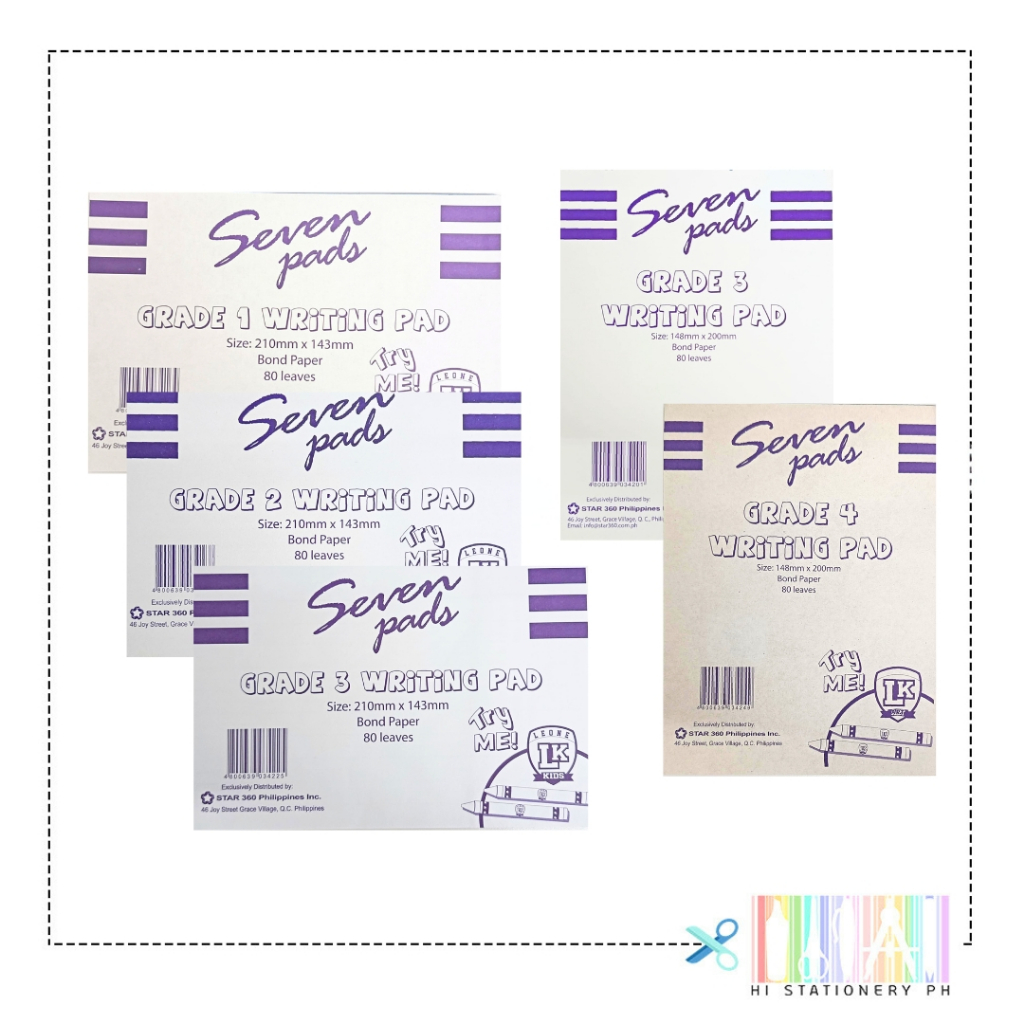 SEVEN PADS Writing Pads 80 Sheets - Per pad | Shopee Philippines