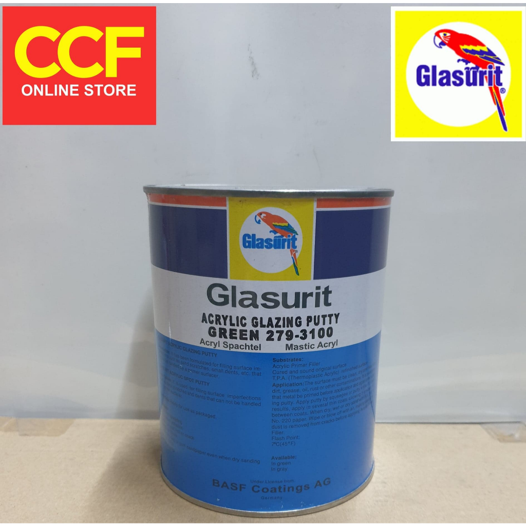 Glasurit Glazing Putty Acrylic Green 1 Liter | Shopee Philippines