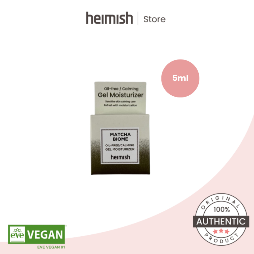 heimish Matcha Biome Oil-Free/Calming Gel Moisturizer Blister 5ml (MINI ...