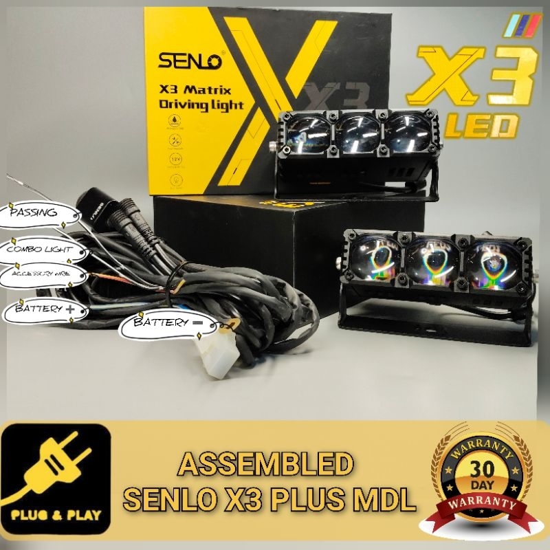 SENLO X3 V3 MDL Y/W 140 WATTS ASSEMBLED PLUG AND PLAY (3 modes ...