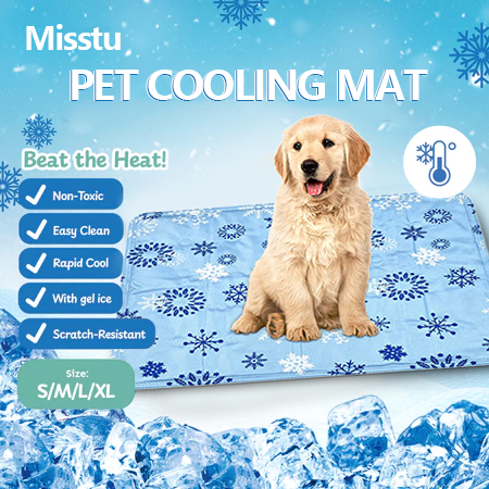 Dog Cooling Bed Pet Cooling Mat with Gel Dog Ice cold Sleeping Mat ...