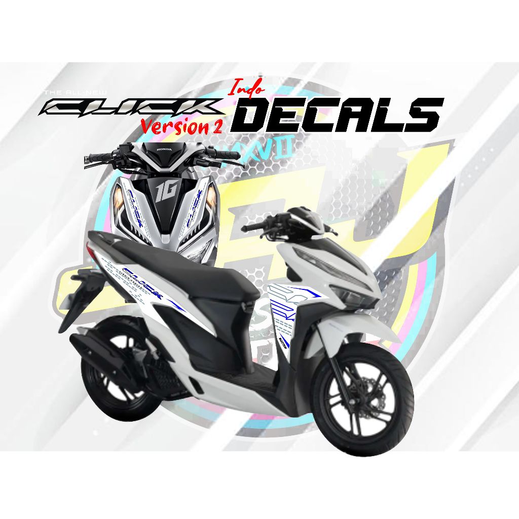 HONDA CLICK VERSION2 INDO DECALS-HIGH QUALITY STICKER | Shopee Philippines
