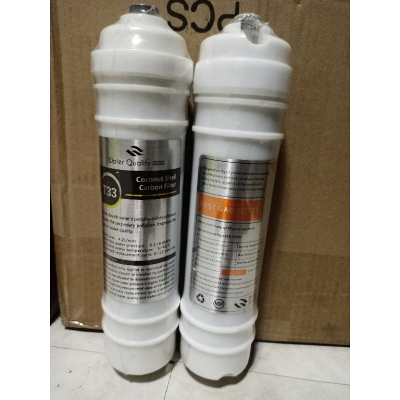 5 Stage Replacement Filters BIG T33 Quick Connect PP GAC CTO UF ...